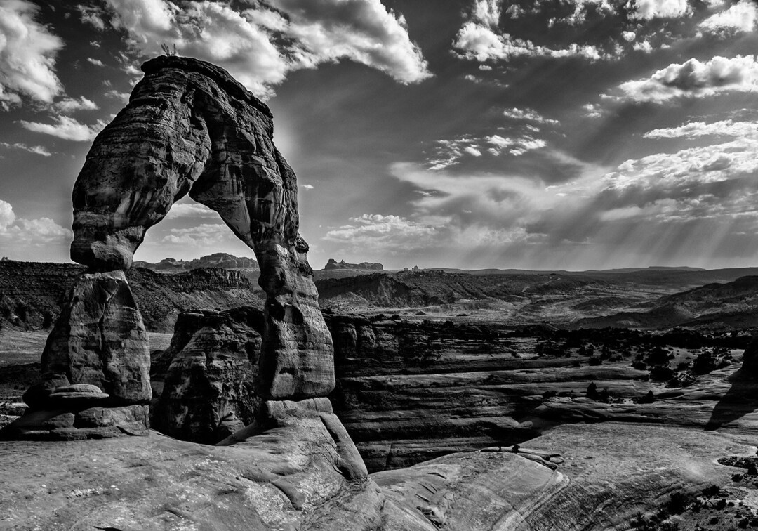 Time Stands Still.....b&w Photo Arches Photo National Park Delicate ...