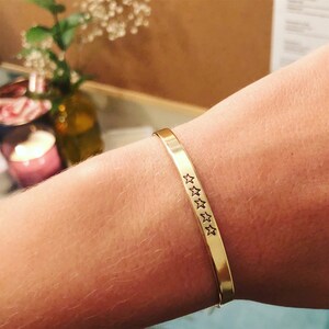 STAR SKINNY CUFF Metal Cuff Bracelet - Etsy