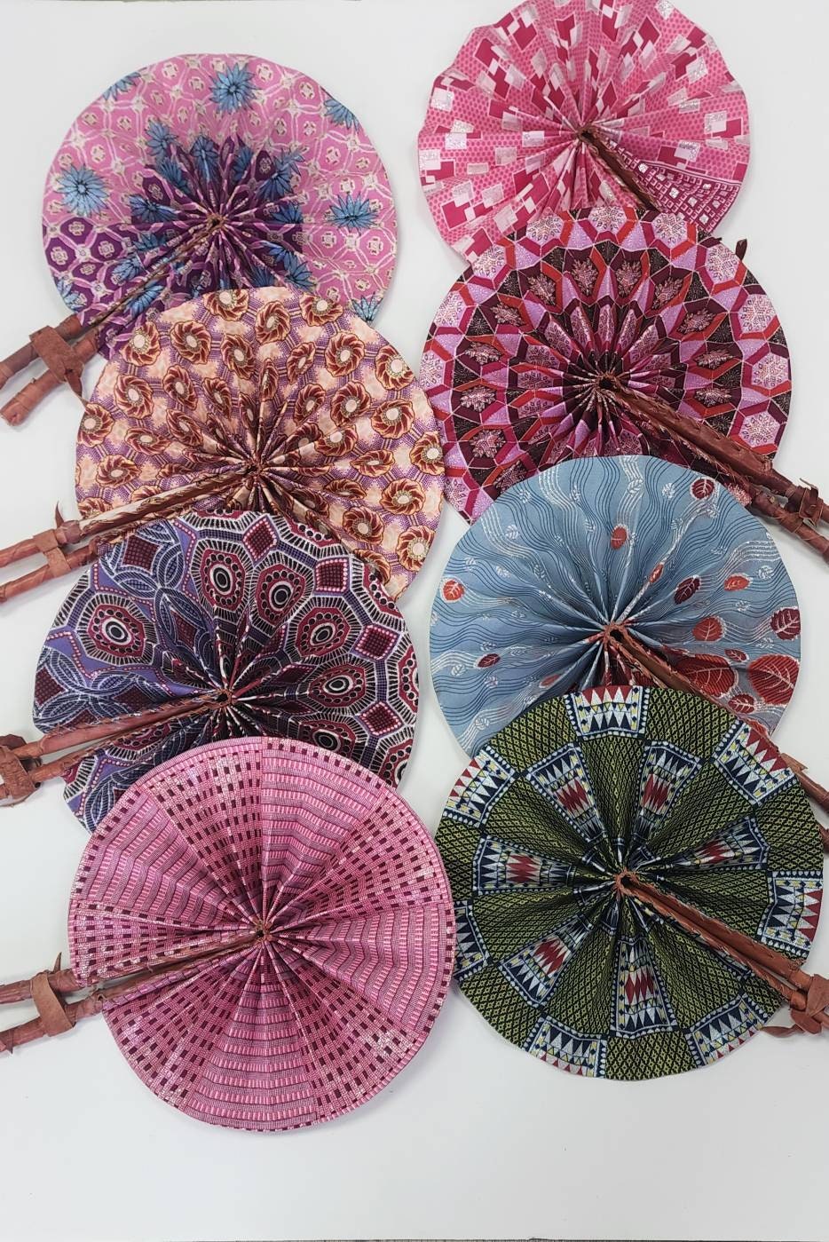 African Ankara Wax Print Ghana Hand Fan - Etsy