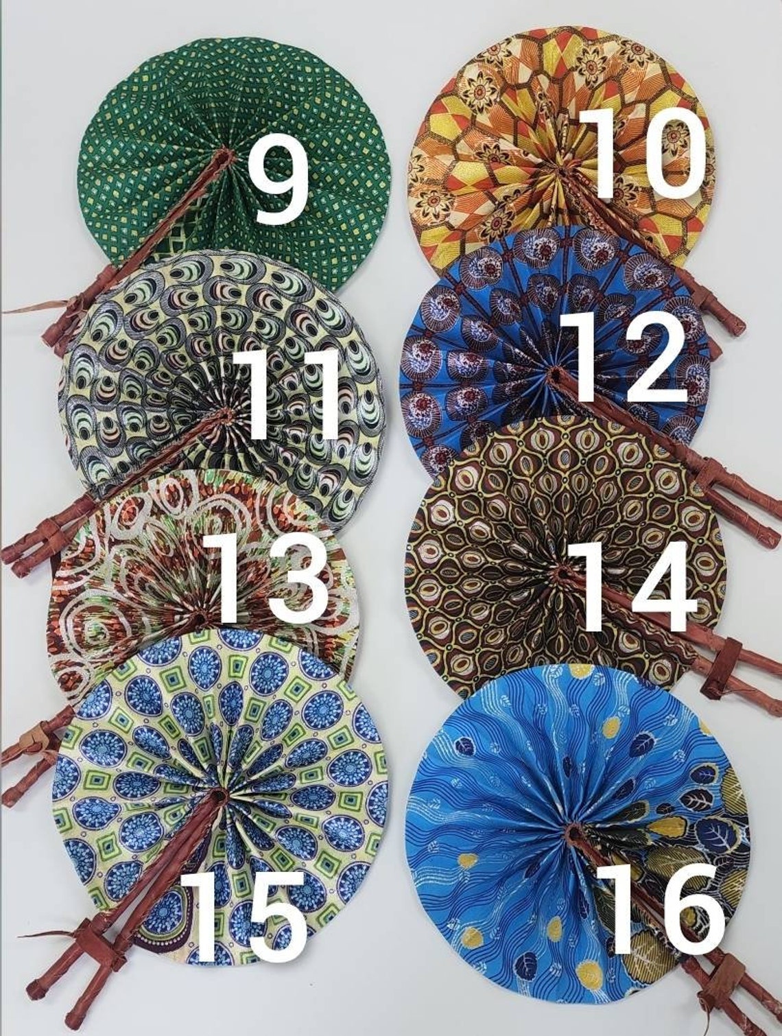 African Ankara Wax Print Ghana Hand Fan - Etsy