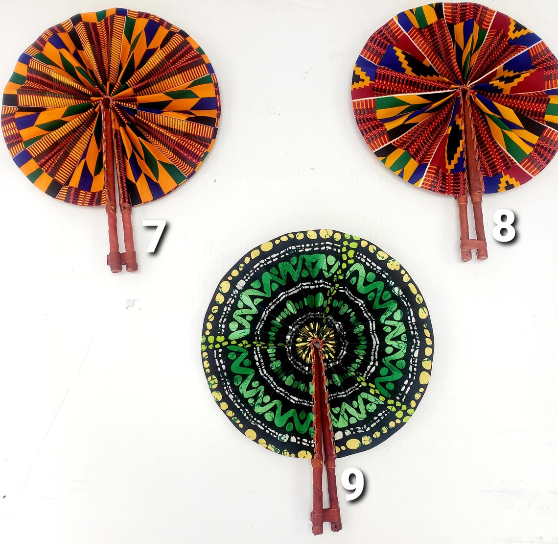 African Ankara Wax Print Ghana Hand Fan - Etsy