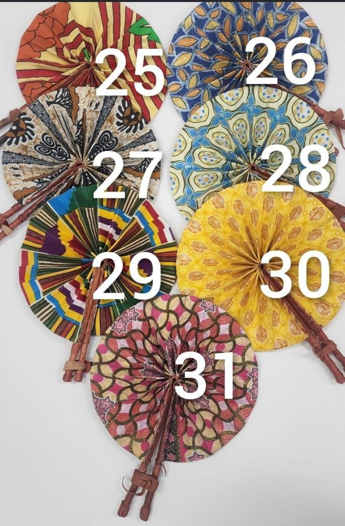 African Ankara Wax Print Ghana Hand Fan - Etsy