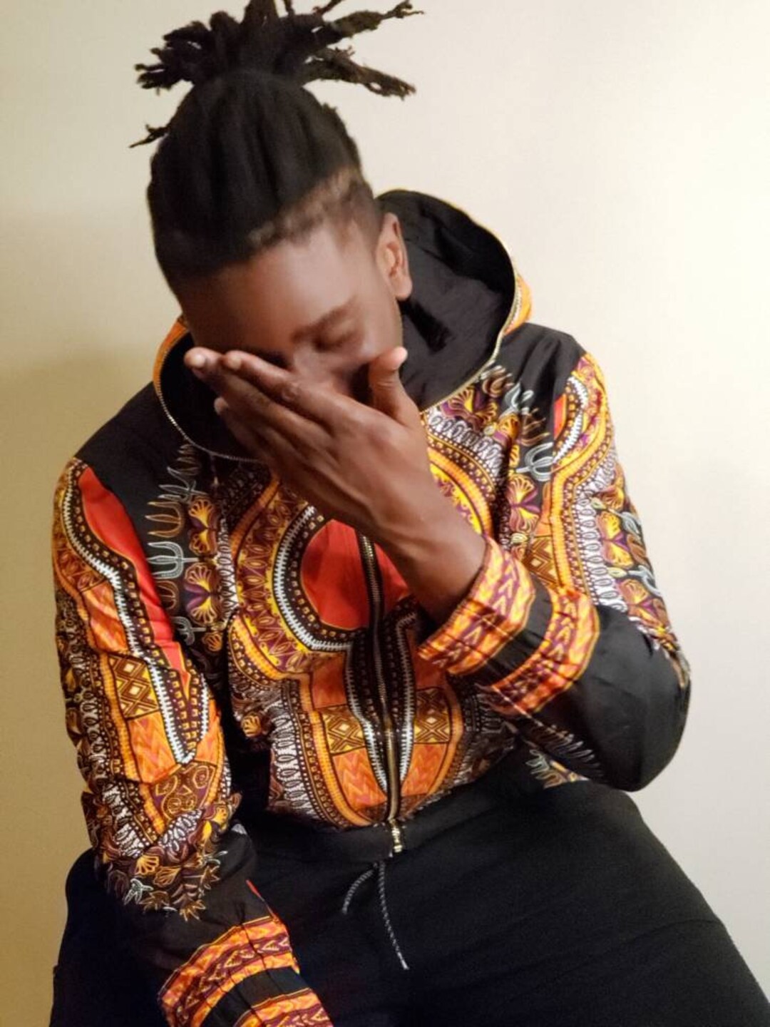 African Dashiki Print Top With Hoodie unisex - Etsy