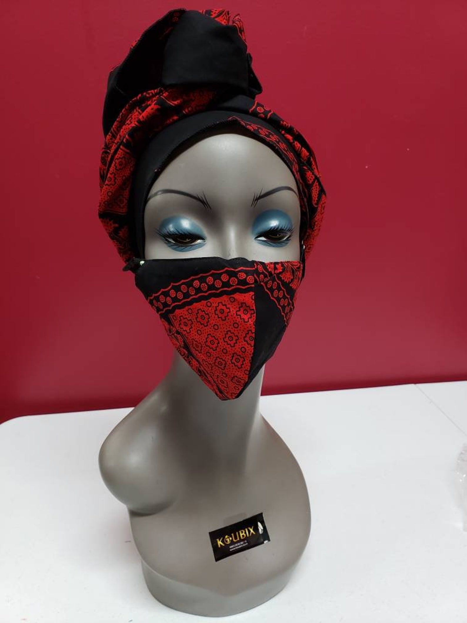 Head Wrap and Mask Combo Set - Etsy