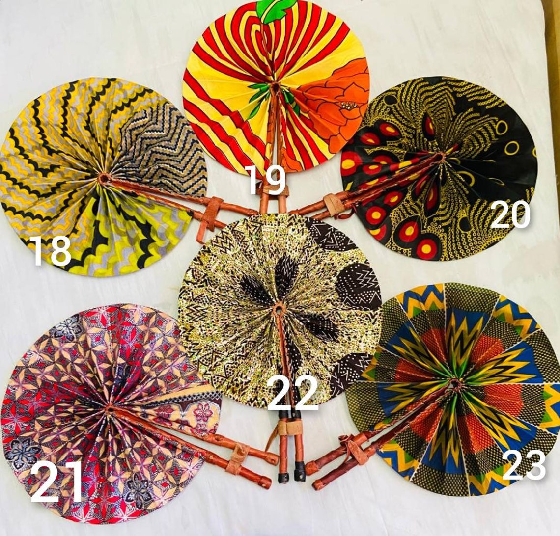 African Ankara Wax Print Ghana Hand Fan | Etsy