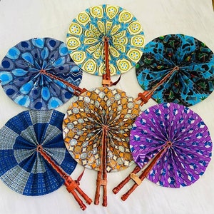African Ankara Wax Print Ghana Hand Fan | Etsy