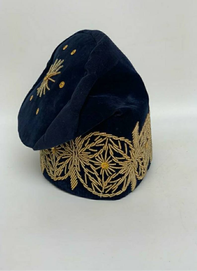 African Kufi Hat Groom and Groom's Men Hat Hausa Aboku Cap Igbo Cap ...
