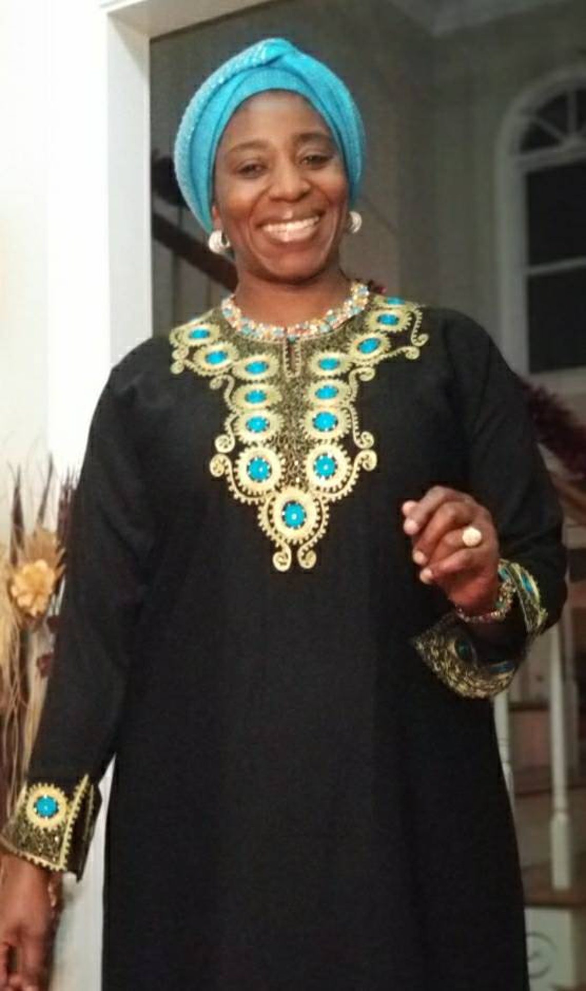 African Abaya Kaftan Dress - Etsy