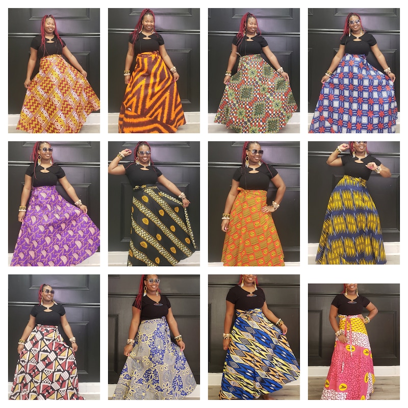 Ankara Skirt - Etsy