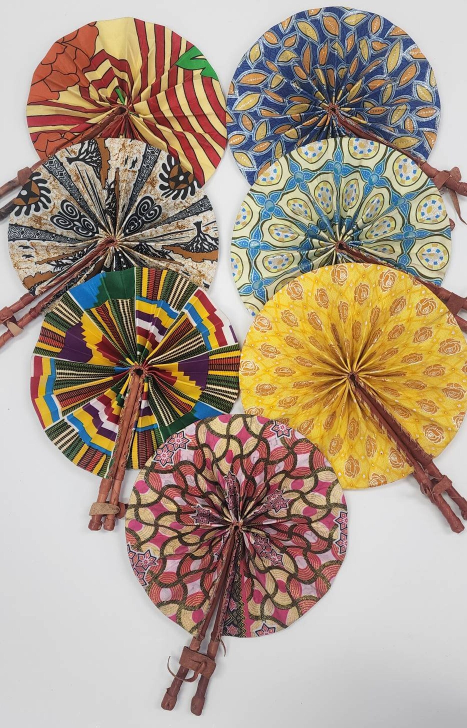 African Ankara Wax Print Ghana Hand Fan - Etsy