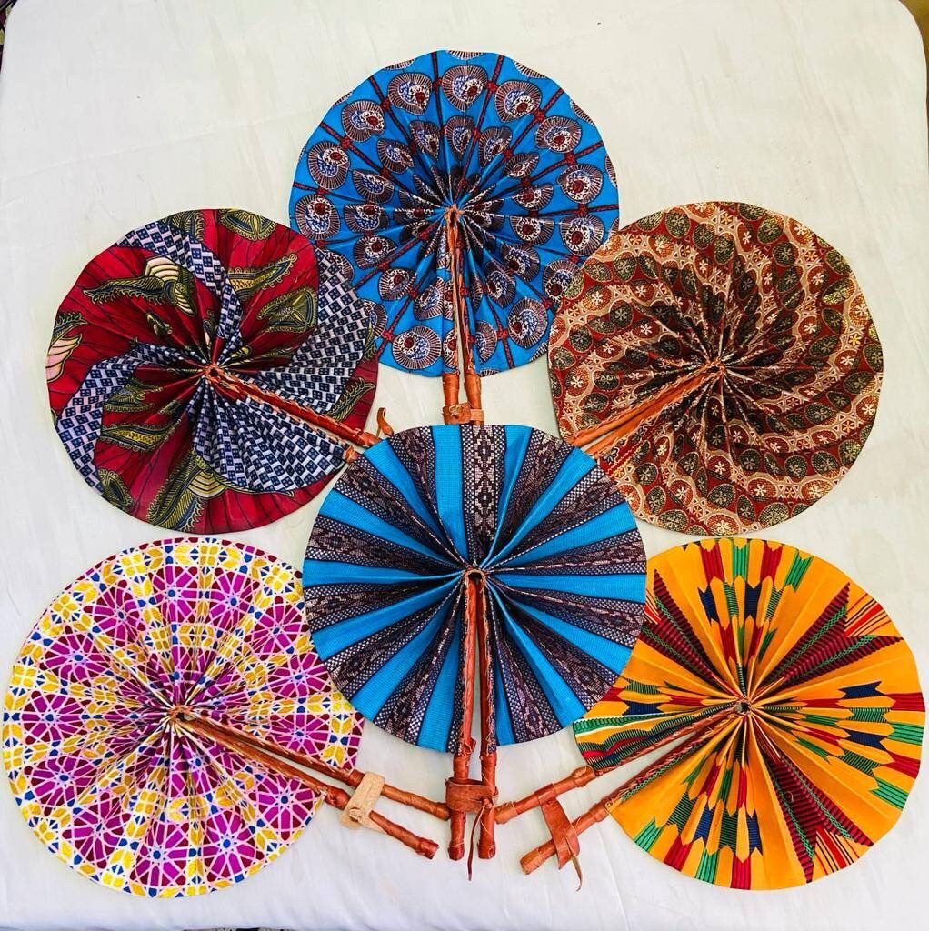 African Ankara Wax Print Ghana Hand Fan | Etsy