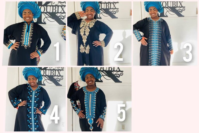 African Abaya Kaftan Dress - Etsy