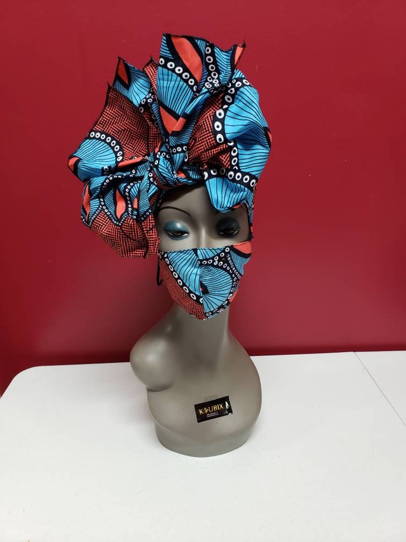 Head Wrap and Mask Combo Set - Etsy