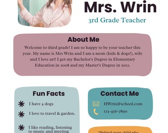 Meet the Teacher EDITABLE PRINTABLE Form Friends Inspired - Etsy