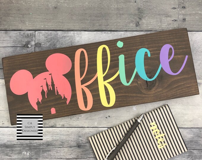 THE ORIGINAL Disney Inspired Office Decor, Disney Office Sign, Disney ...