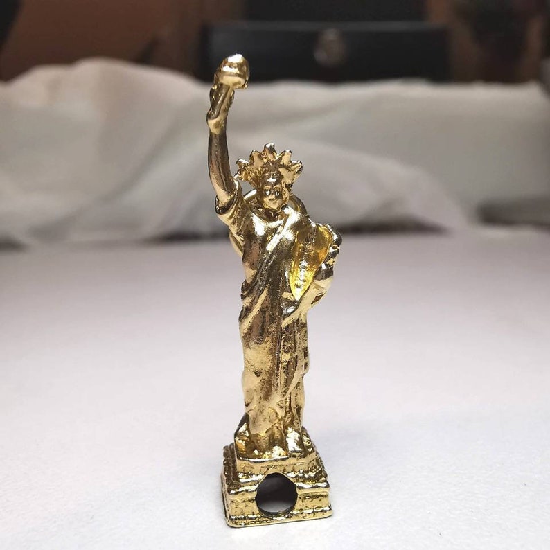 14ct 14k Solid Gold Vintage Statue of Liberty Pendant or Charm - Etsy