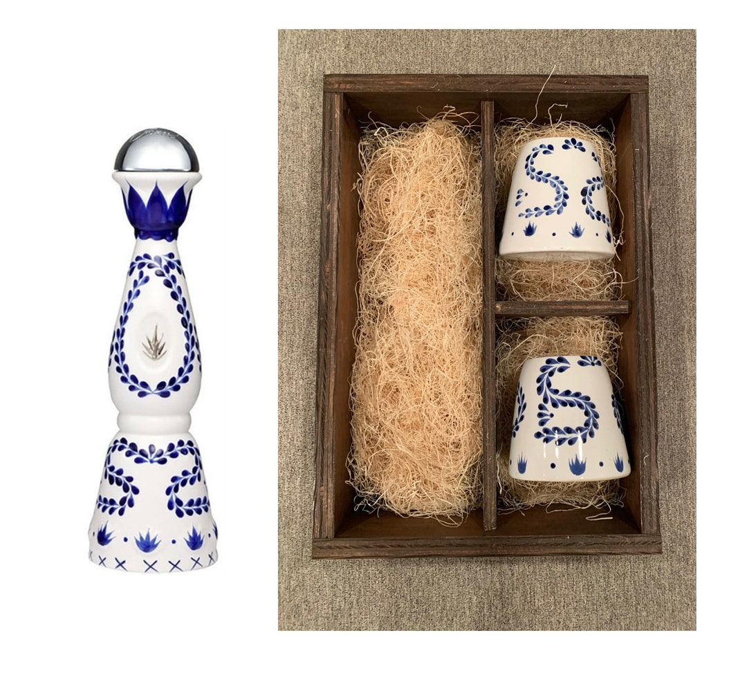 Tequila Bottle Cocktail Glass Gift Set - Full Bottle Not Included - Etsy