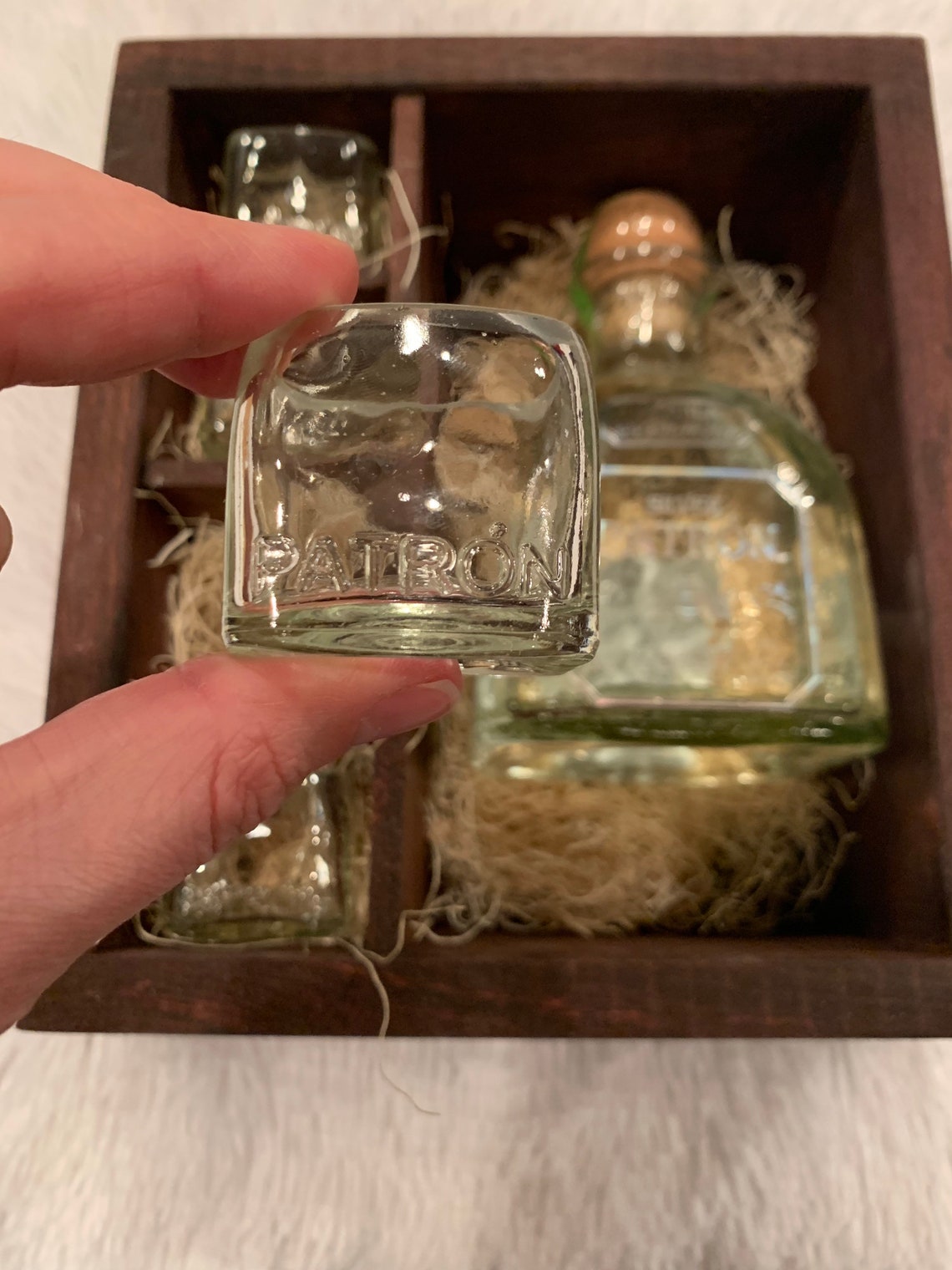 Patron Tequila Shot Glass Gift Set -full Bottle Not Included / Bottle ...