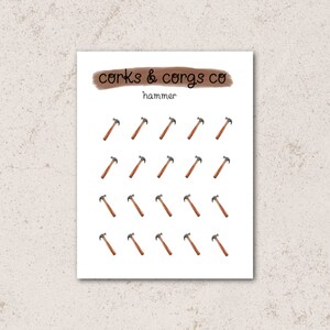 Hammer Icon / Planner Stickers / Icons / Build / Handyman / House Work ...