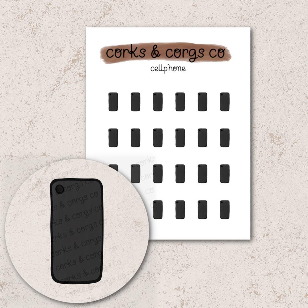 Phone Icon / Planner Stickers / Icons / Cellphone / Facetime / Call - Etsy
