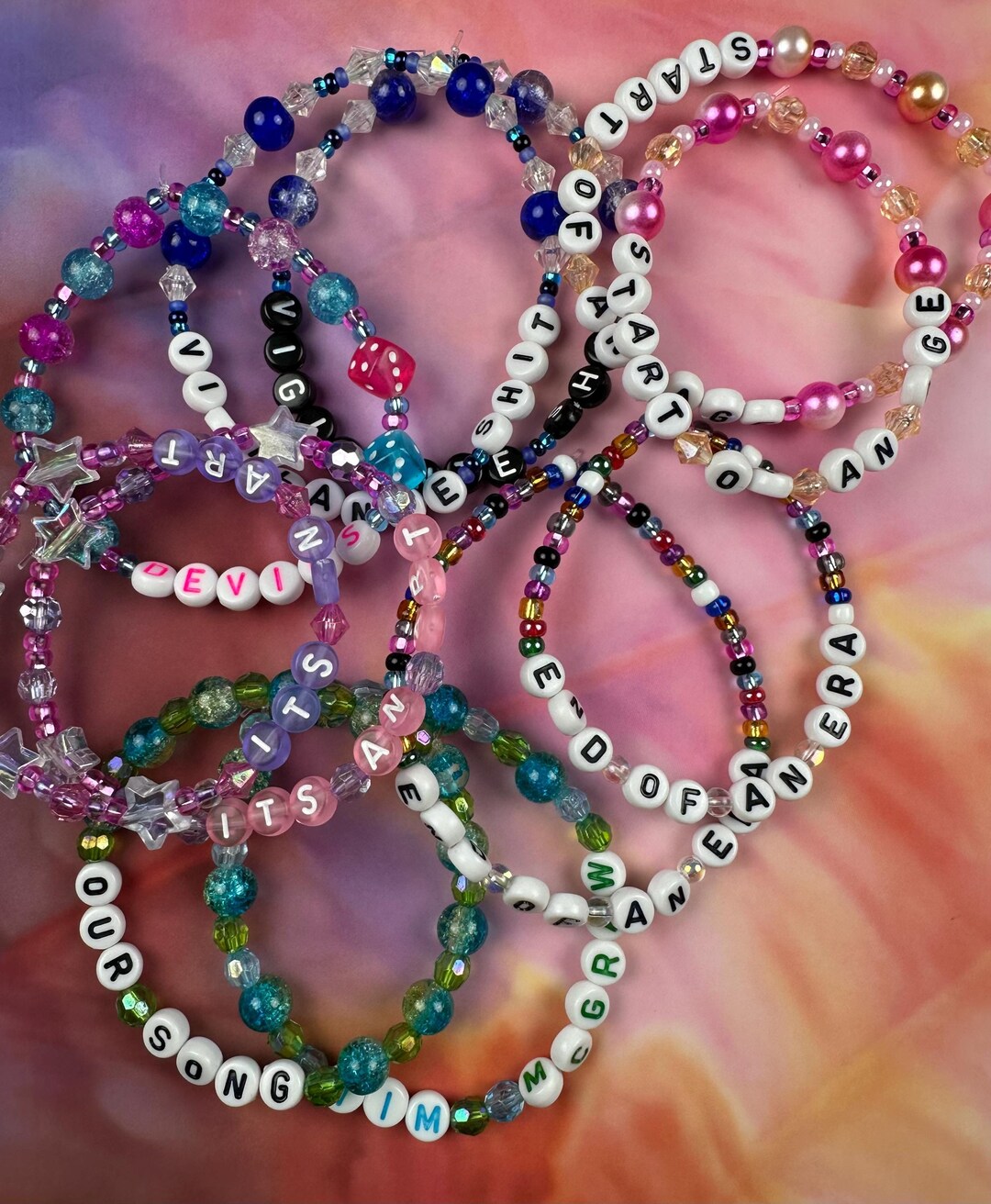 Custom Friendship Bracelet / Taylor Friendship Bracelets / Beaded ...