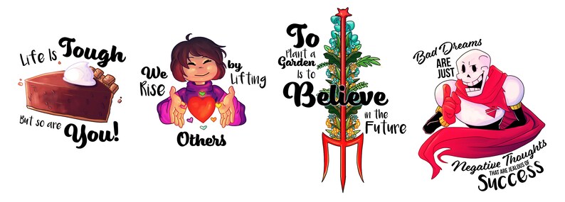 Undertale [motivational Sticker Collection] - Etsy