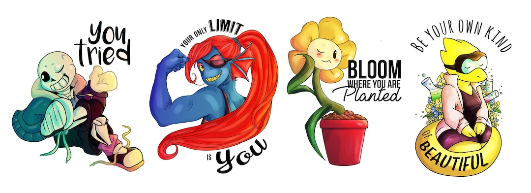 Undertale [motivational Sticker Collection] - Etsy