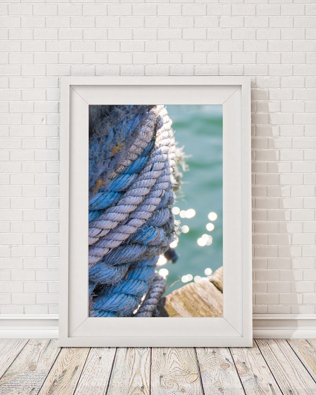 Shades of Blue Ropes, Bokeh, Abstract, Montauk Dock, New York, Montauk ...