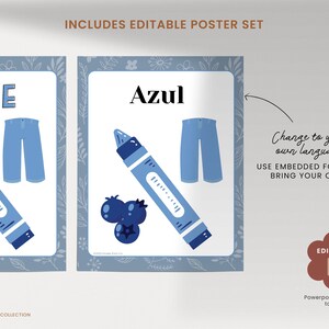 Color Posters, Classroom and Home School Decor, Printable Decor, Earthy ...