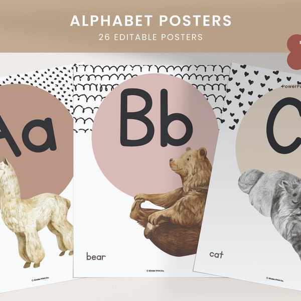 Animal Alphabet - Etsy