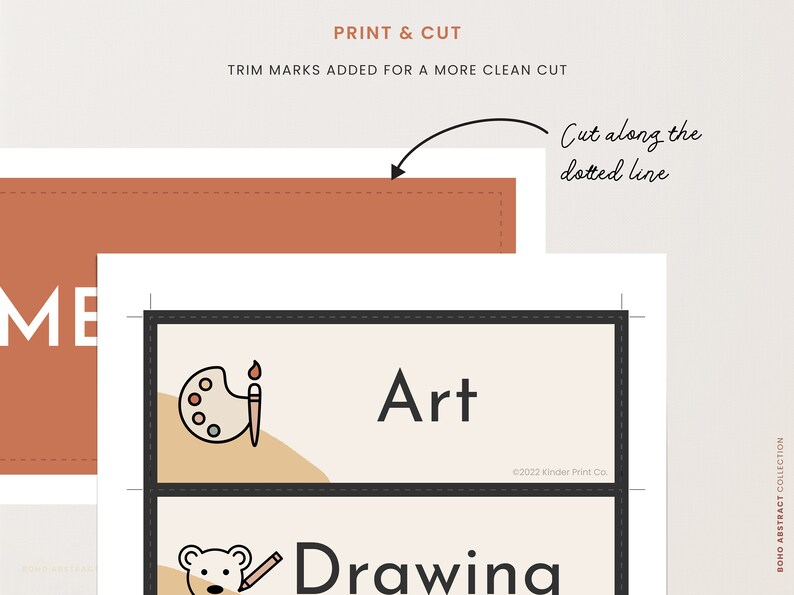 Visual Timetable Schedule Boho Rainbow Neutral Classroom - Etsy