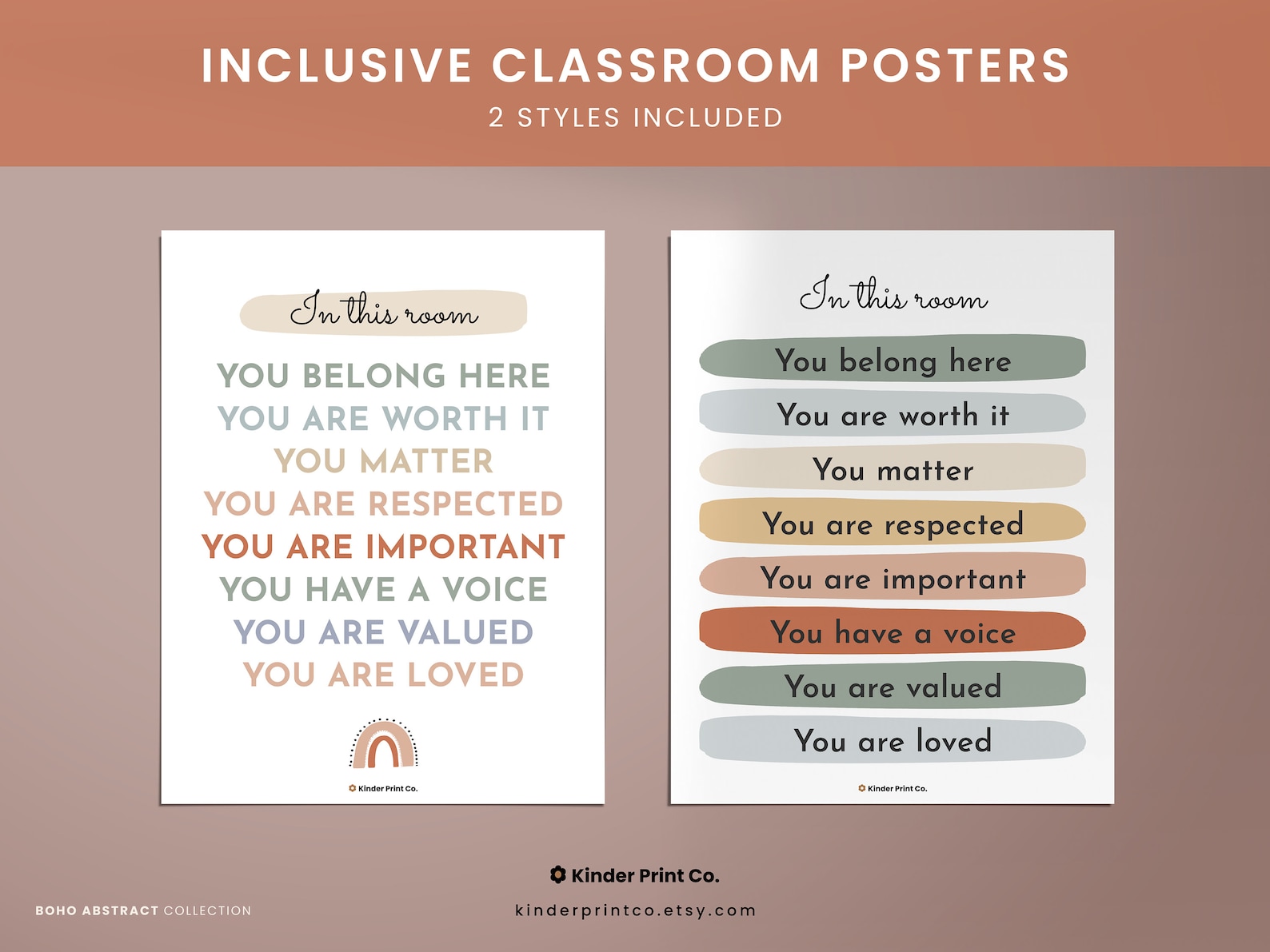 In This Room Poster All Are Welcome Lnclusive Classroom - Etsy