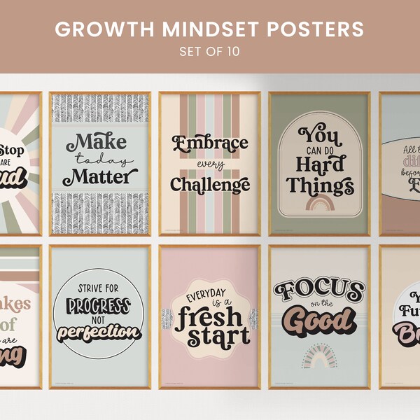 Growth Mindset Poster - Etsy