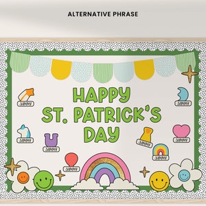 St. Patrick's Day Bulletin Board Kit LUCKY CHARMS, March Classroom ...