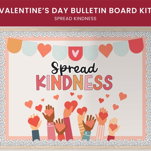 Valentines Bulletin Board Kit Valentine's Day - Etsy