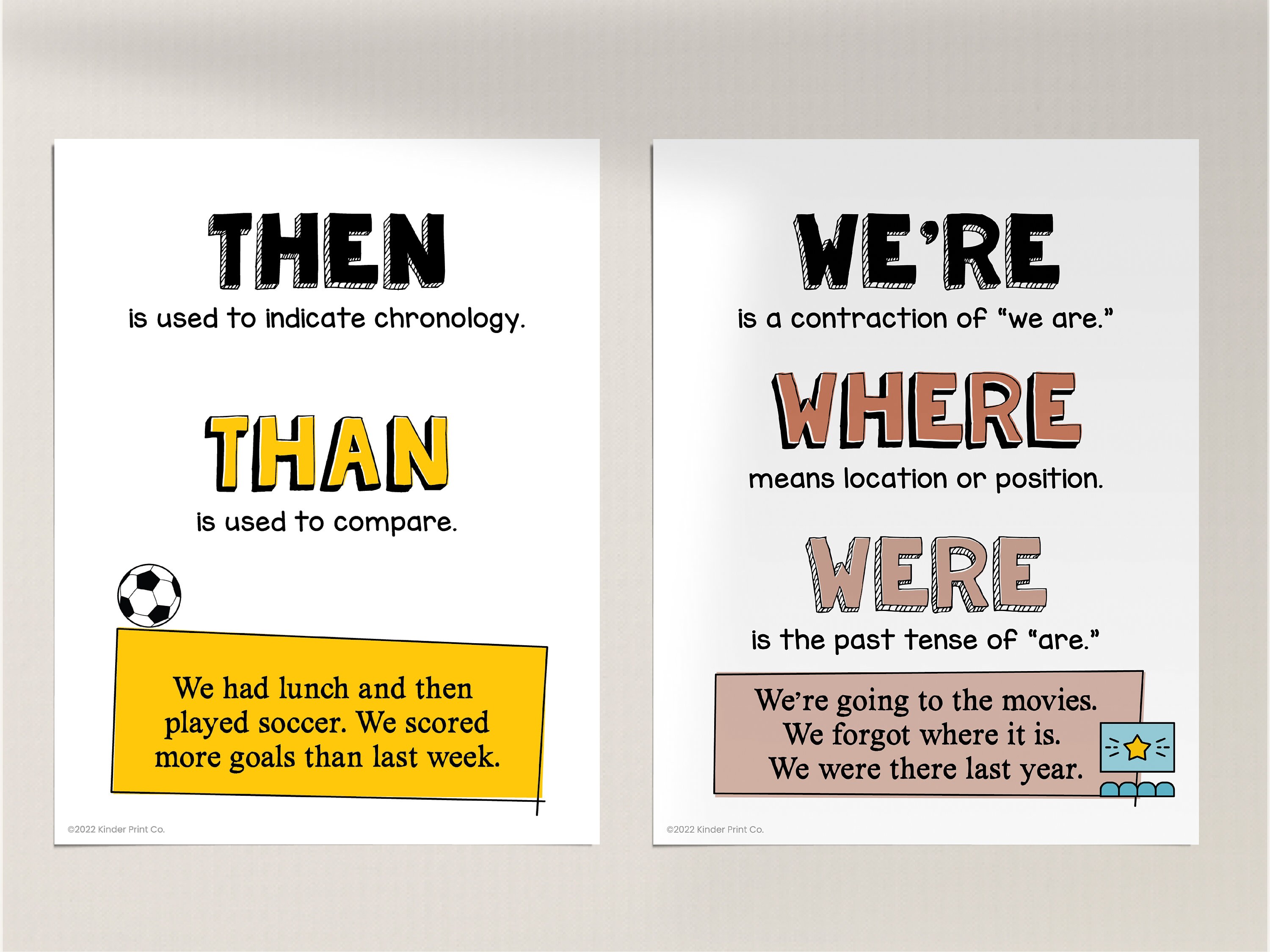 Commonly Confused Words Poster Set Set of 10 English - Etsy Canada
