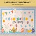 Easter Spring Bulletin Board, Egg-cited for Spring Bulletin Kit, Easy ...