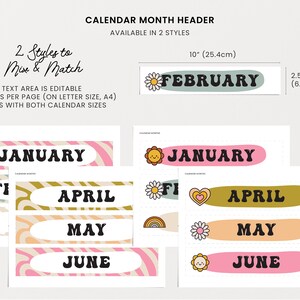 Classroom Calendar Display and Weather Station, Modern Classroom Decor ...