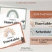 Visual Timetable Schedule, Boho Rainbow, Neutral Classroom, Boho ...