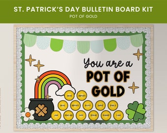 St.patrick's Day Bulletin Board Kit March Board Classroom - Etsy