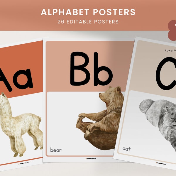 Animal Alphabet - Etsy