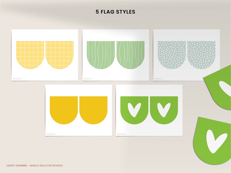 St. Patrick's Day Bulletin Board Kit LUCKY CHARMS March - Etsy