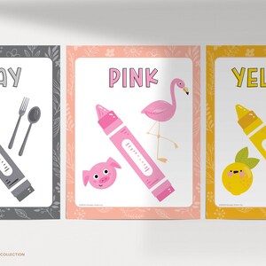 Color Posters, Classroom and Home School Decor, Printable Decor, Earthy ...