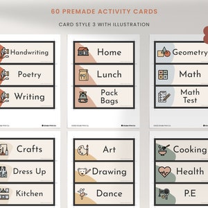 Visual Timetable Schedule, Boho Rainbow, Neutral Classroom, Boho ...