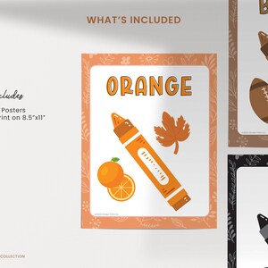 Color Posters, Classroom and Home School Decor, Printable Decor, Earthy ...