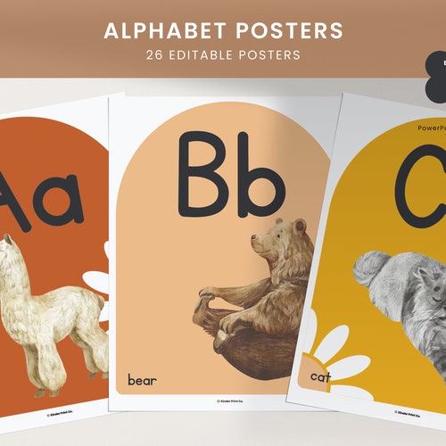 Retro Classroom Decor Alphabet Posters - Etsy