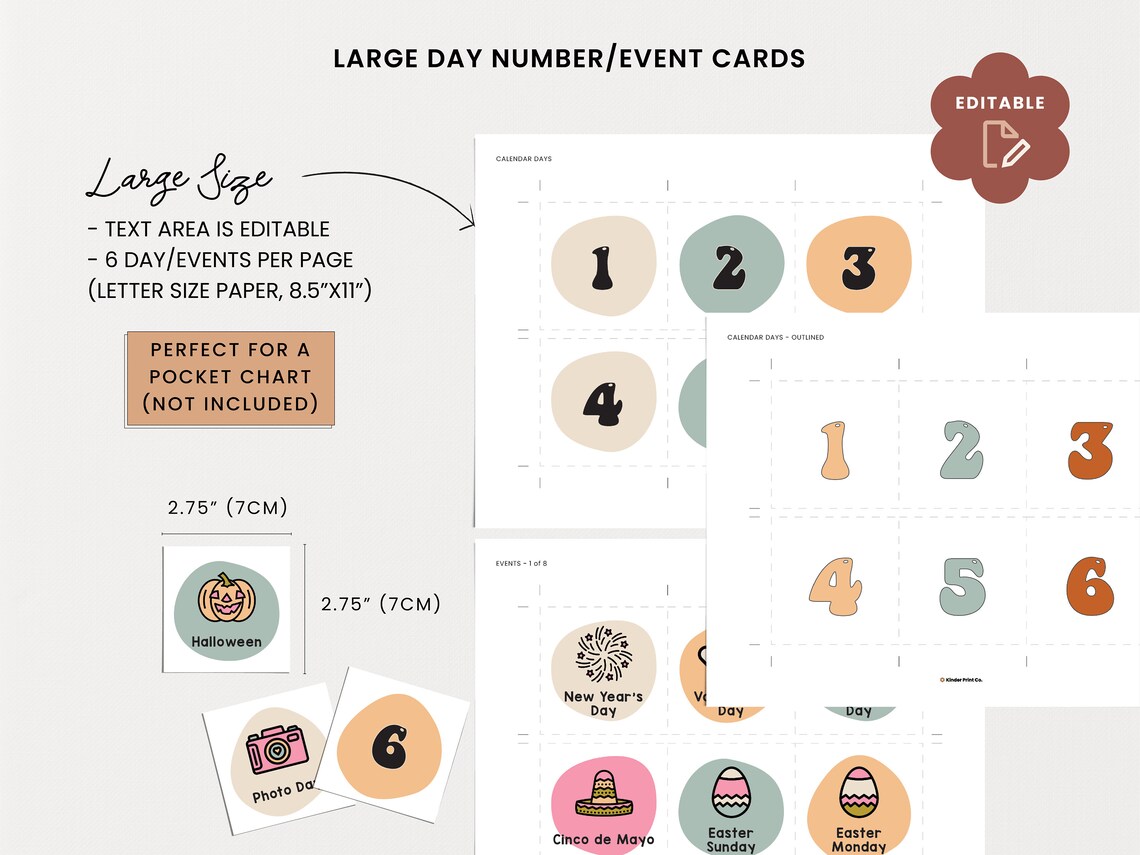 Classroom Calendar Display and Weather Station Modern - Etsy