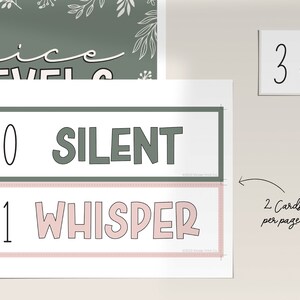 Voice Noise Levels Display Classroom Wall Decor Bulletin - Etsy