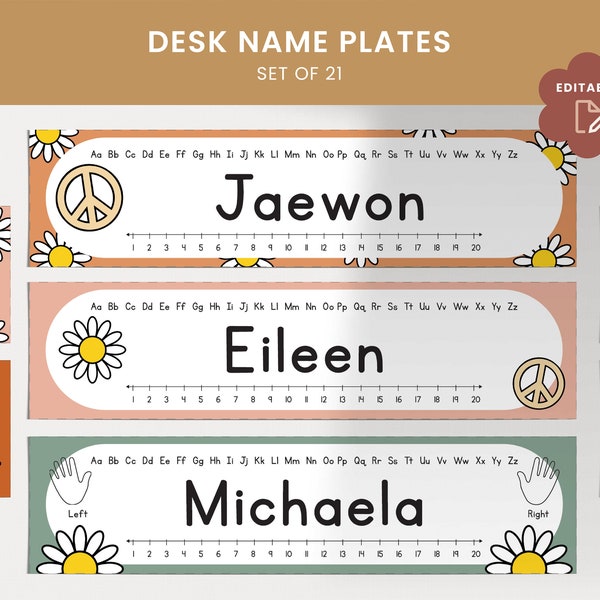 Standing Desk Name Plate - Etsy