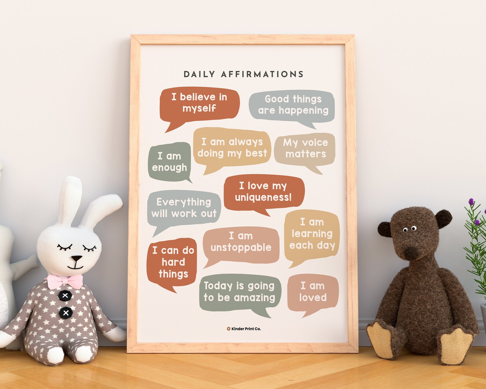 Daily Affirmations Poster for Classroom Nursery Homeschool - Etsy